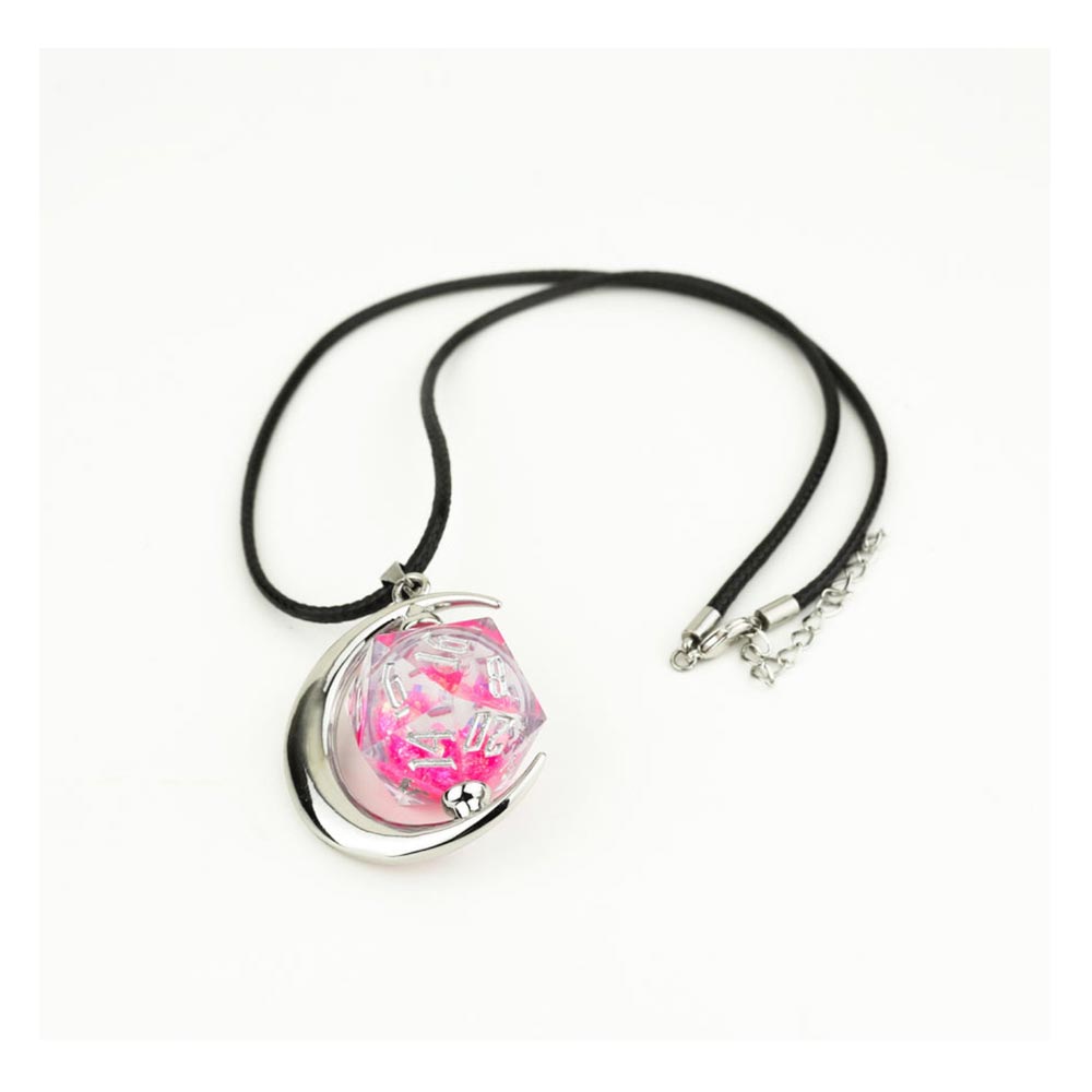 Sirius Dice: Be My Nat 20 - Snowglobe D20 Necklace